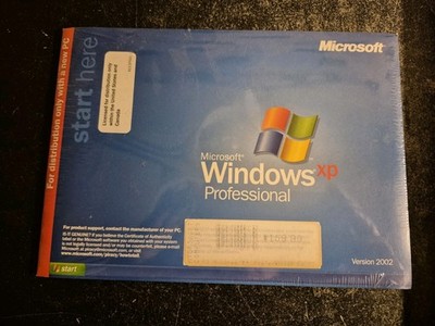 Microsoft Windows XP Professional Version 2002 OEM Software NEW SEALED ...
