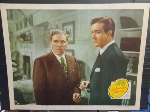 2 Lobby Cards 1946 SENTIMENTAL JOURNEY John Payne William Bendix tense ...