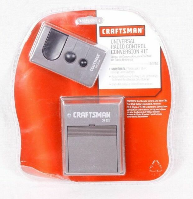CRAFTSMAN UNIVERSAL RADIO CONTROL GARAGE DOOR REMOTE 9-53751 UNOPENED ...