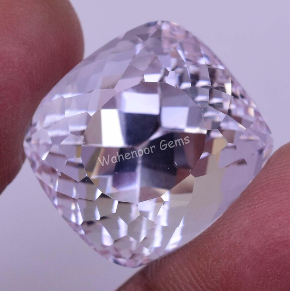 Flawless 58.80 Ct Natural Pink Morganite Cushion Certified Loose ...