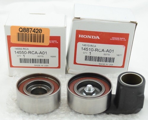 NEW Genuine OEM Honda Acura Adjuster Idler Timing Belt Set 14550/14510 ...
