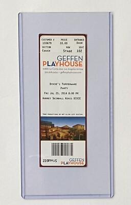 Drag Queen Dixie Longate Dixie's Tupperware Party July 2014 Ticket Stub ...