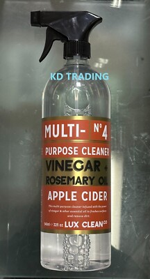 LUX CLEAN ~ VINEGAR + ROSEMARY OIL Kitchen Refresher Cleaner APPLE ...
