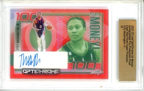 2022 OptiChrome Proof Clear Red Flood Super Prismatic Tyty Washington ...