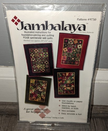 Jambalaya #9730 instructions quilt pattern wall hanging Make It Easy | eBay