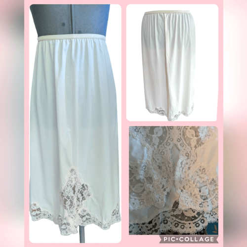 vintage women's 60s light pastel pink nylon slip with lace trim | eBay