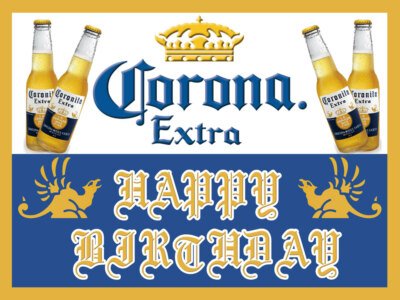 Modelo Beer Corona Party Decoration Birthday Backdrop Banner Background ...