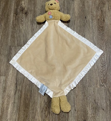 My Banky Billy Brown Teddy Bear Security Blanket Lovey Plush Silky ...