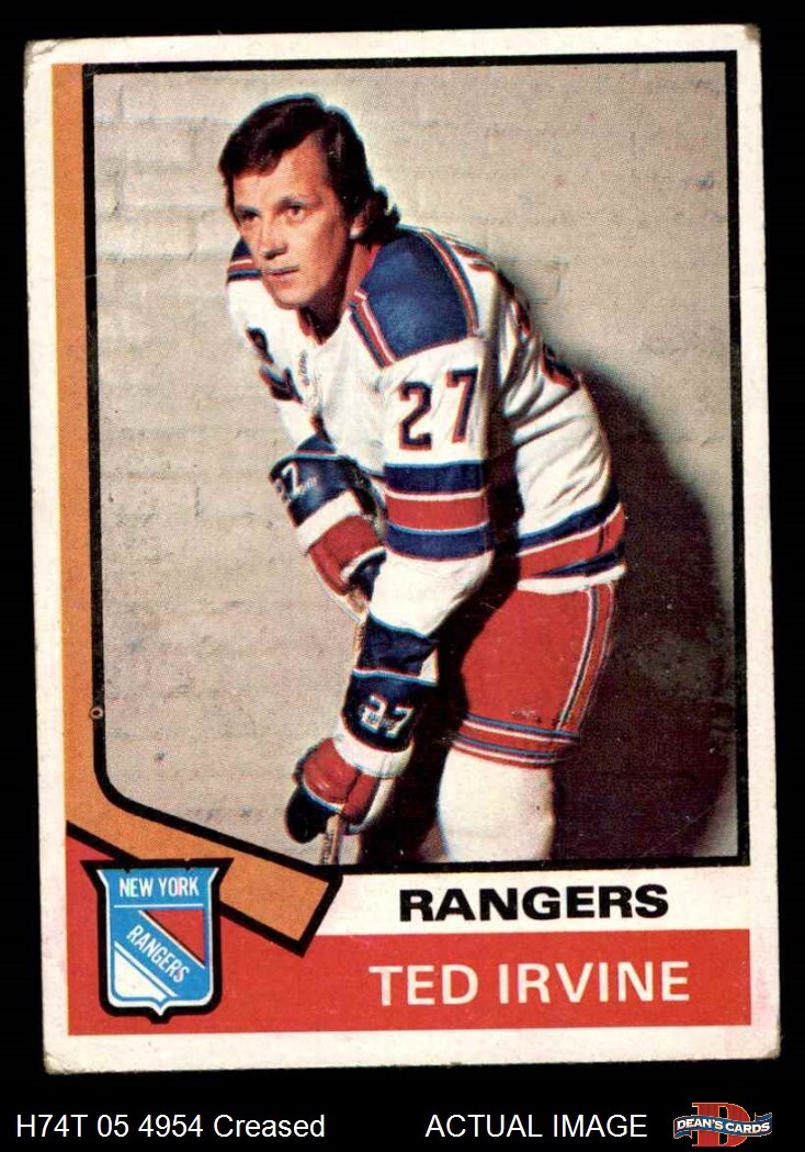 1974 Topps #264 Ted Irvine Rangers-Hockey 2.5 - GD+ H74T 05 4954 | eBay