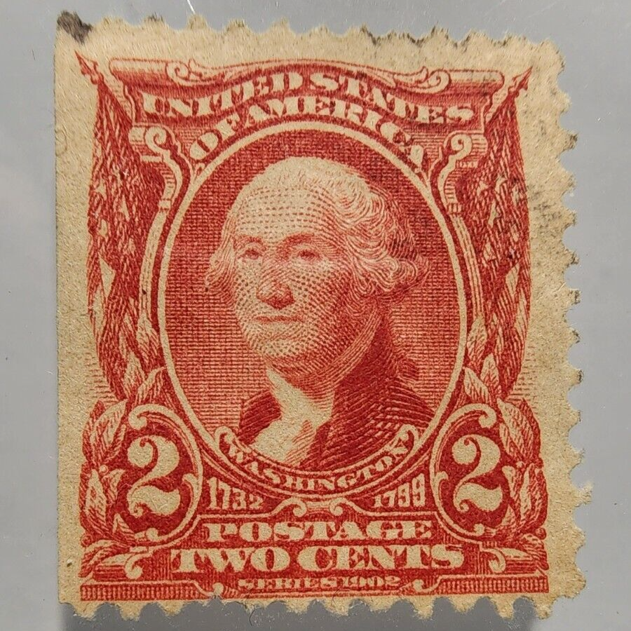 US George Washington 2 Cent Carmine / Red Stamp 1902-1903 - 12 ...