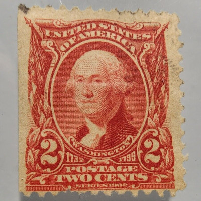 US George Washington 2 Cent Carmine / Red Stamp 1902-1903 - 12 ...