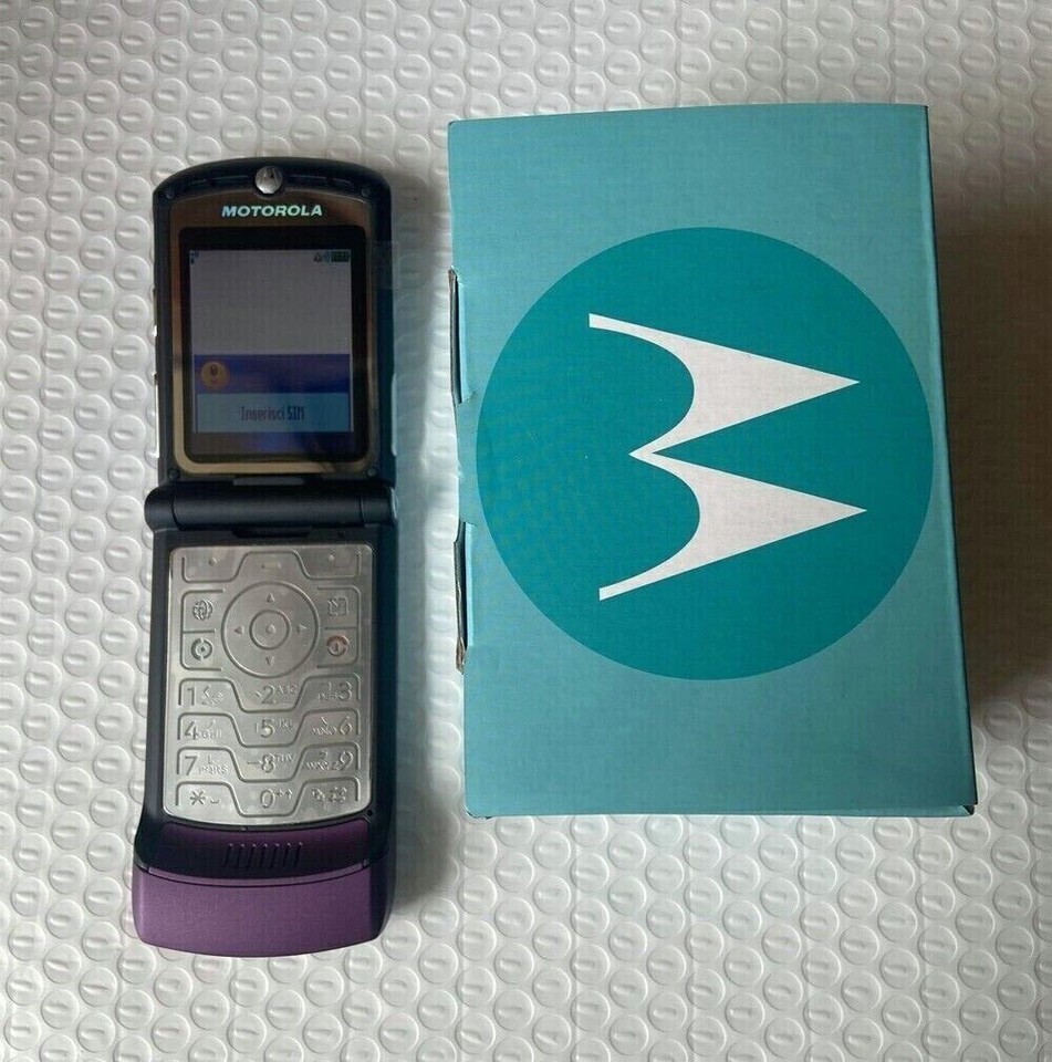 Original Motorola RAZR V3 Pink Unlocked Flip GSM Bluetooth MP4 video ...