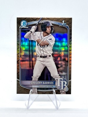 Gregory Barrios 2025 Bowman Chrome 1st Prospect Reptilian Refractor #BCP-7 | eBay