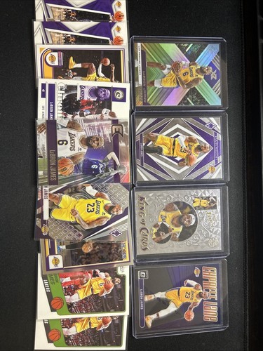 LEBRON JAMES 13 CARD LOT - Inserts Parallels And Base ALL LAKERS CARDS ...