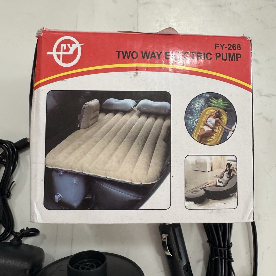 Two Way Electric Pump Inflate/ Deflate Airbeds Mattress Camping, FY-268 ...