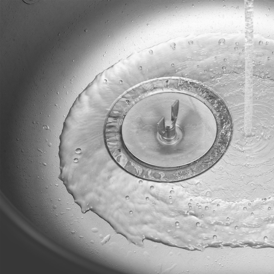 Sink Drain Rubber Bathroom Silicone Water Stopper Sticky Pipe End Cap ...