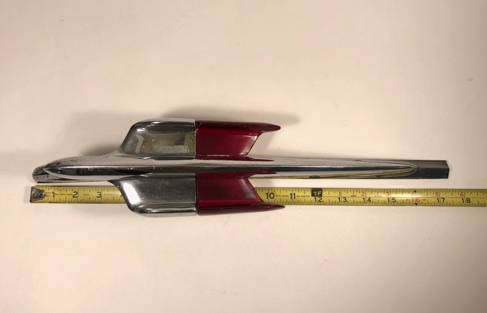 1940s 50s Ruby Red Lucite Oldsmobile Rocket Hood Ornament | eBay