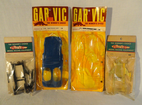 LOOK! 1960`S GARVIC "FIREBIRD" & "CORONADO" 1/24 SLOT CAR BODY ...