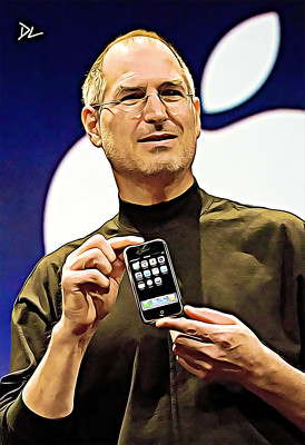 Steve Jobs "Apple Co-Founder" Original Pop Art Print - 13 x 19 Poster ...