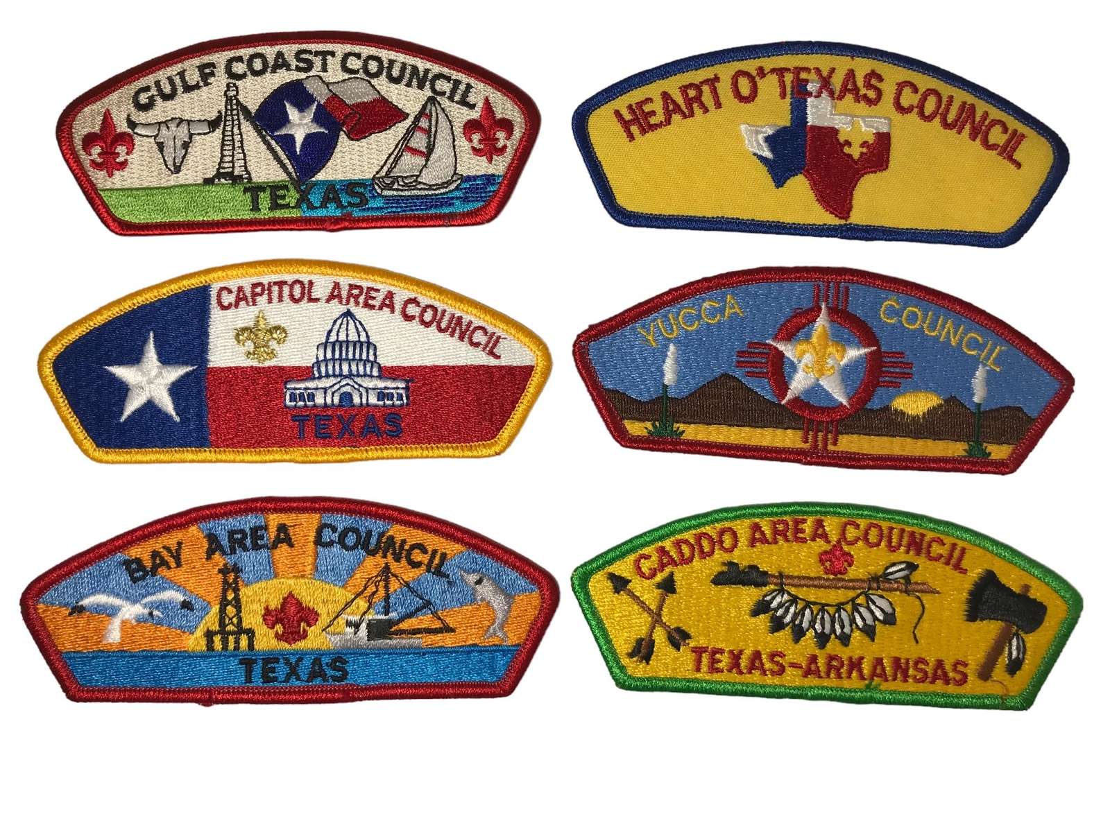 Lot of Texas Councils 1/2 Dozen BSA CSPs Mint CSP (BHP2122) | eBay