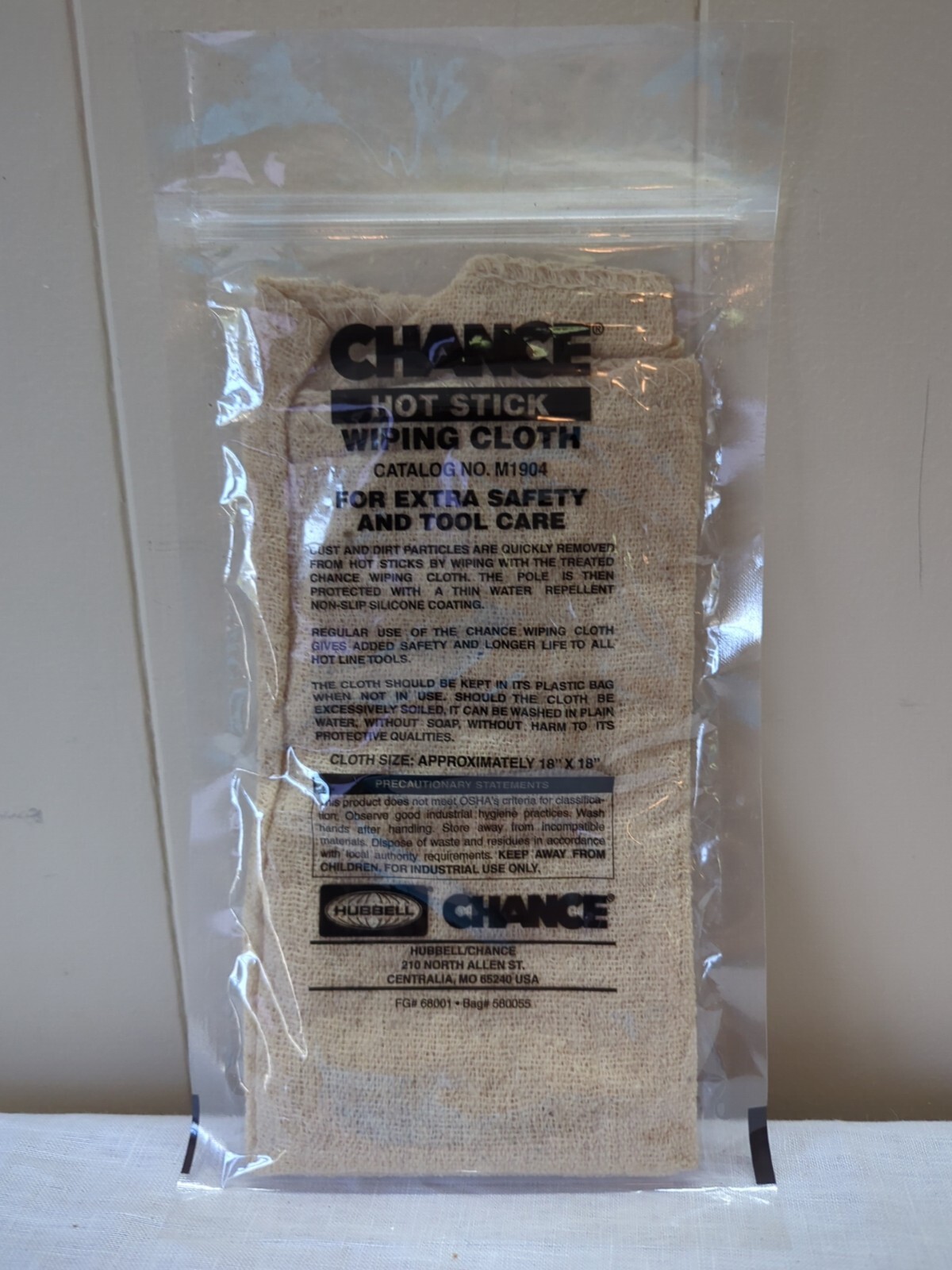 Chance Hot Stick Wiping Cloth M1904 18"x18" Silicone Impregnated | eBay