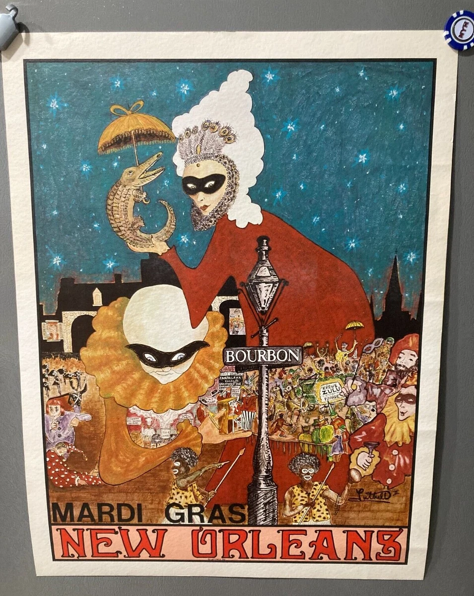 Mardi Gras Bourbon Street Painting