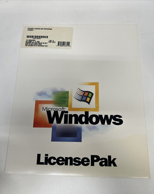 Microsoft Windows 2000 Professional License Pak (1 User/s) New Sealed ...