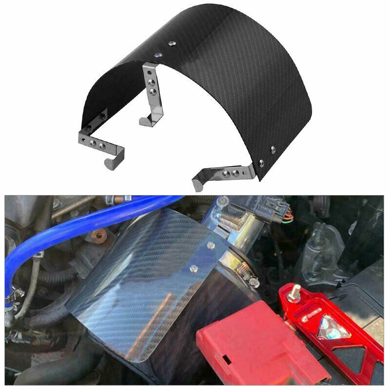 Air Intake Filter Cover 2.5 ' -5.5' Universal Iron Heat Shield Carbon ...