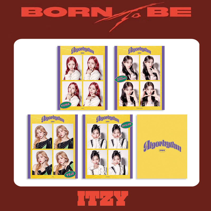 4pcs/set ITZY Japanese Album Algorhythm Collectible Card Self Made ...