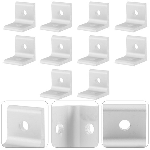 10 Pcs Aluminum Extruded Angle Code Extrusion Connectors Profile Corner ...
