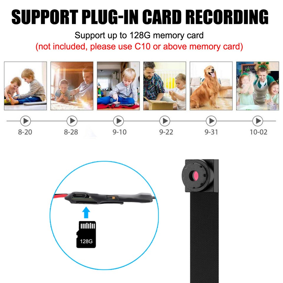 1080P 4K Cam HD Wireless WiFi Security Mini Pinhole Screw DIY Camera ...