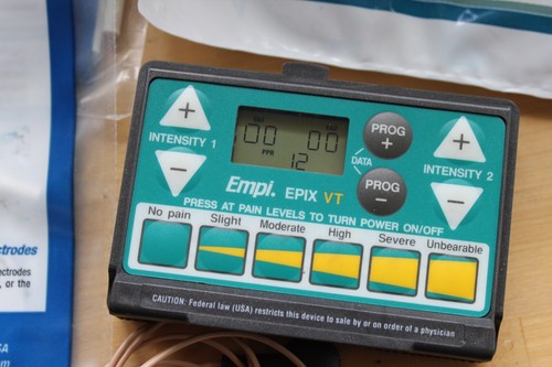 EMPI Epix VT Transcutaneous Elec. Nerve Stimulator Kit Packs Cords ...