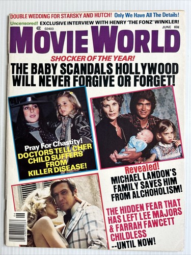 Movie World Magazine June 1976 Cher Farrah Fawcett | eBay