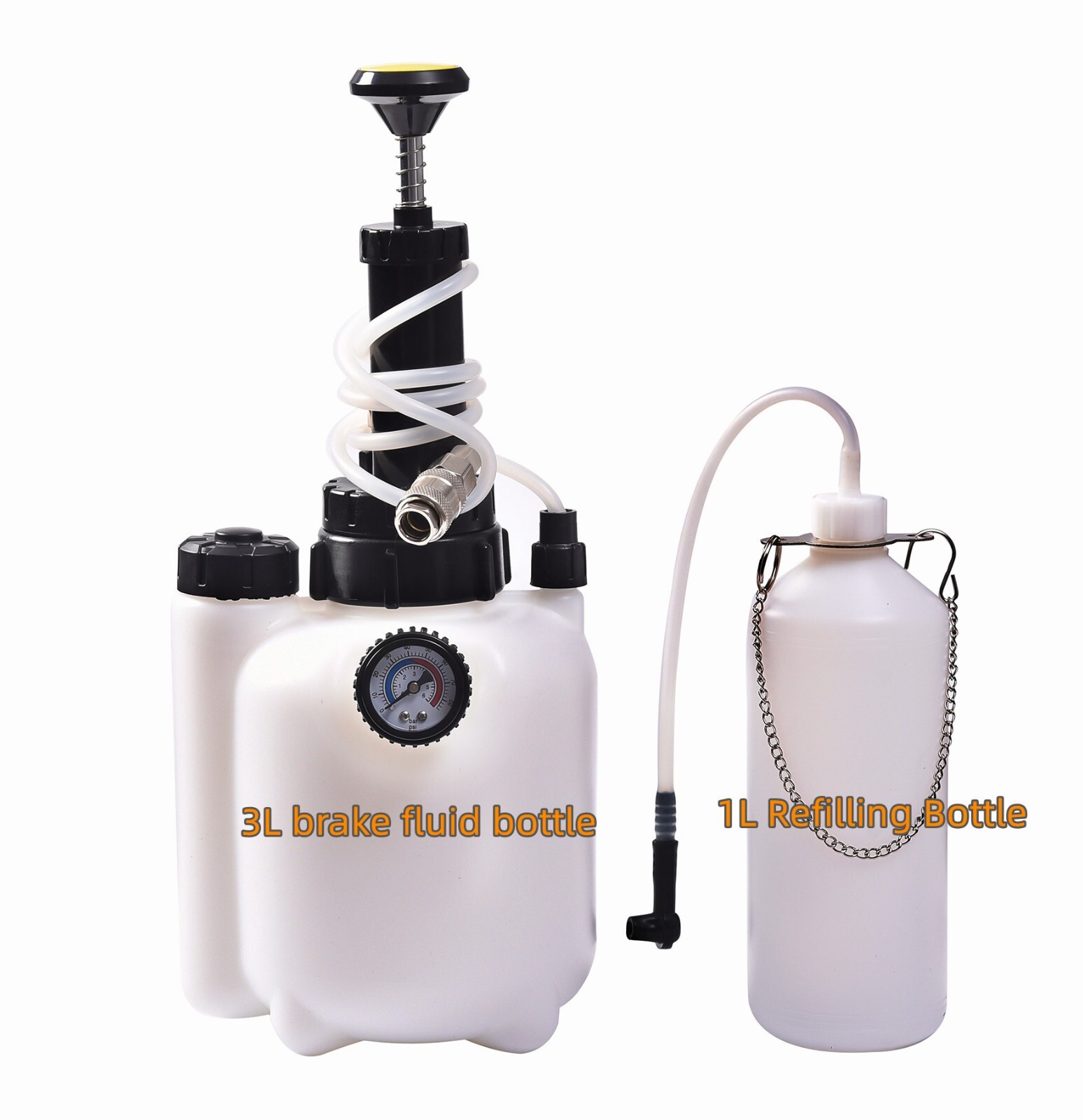 3L Brake System Clutch Fluid Pressure Bleeder Bleeding Bottle Kit Car ...