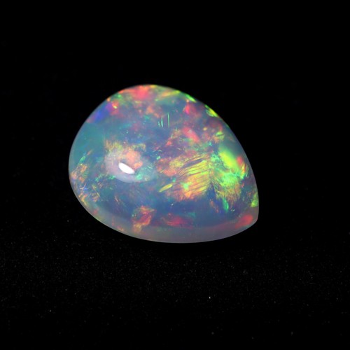11.8 Ct 19.5x16.2x7.3 MM Real AAA+ Green Red Yellow Fire Ethiopian Opal ...