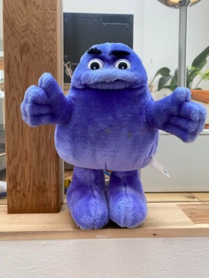 Rare Vintage McDonald's Grimace Iconic Figures Plush Toy - Collector's ...