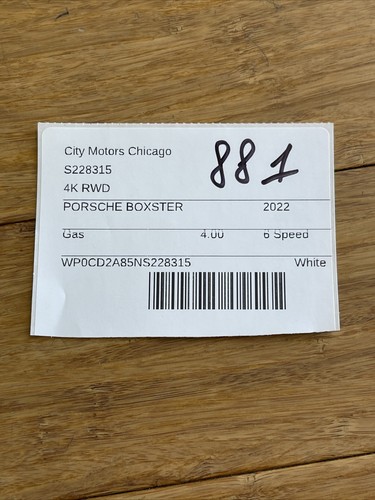 2017-2024 Porsche Boxster 718 Front Axle Wire Loom Harness OEM | eBay