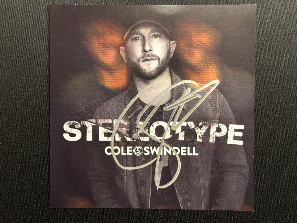 COLE SWINDELL Signed CD Booklet Cover Insert Stereotype Autographed ...