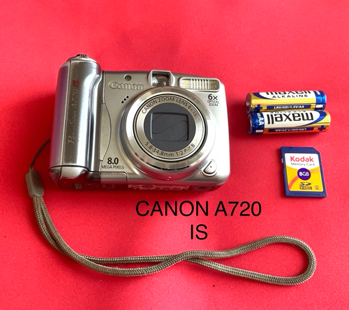 GENUINE Canon PowerShot A720 IS Digital Camera 8.0 MP 6x Optical Zoom ...