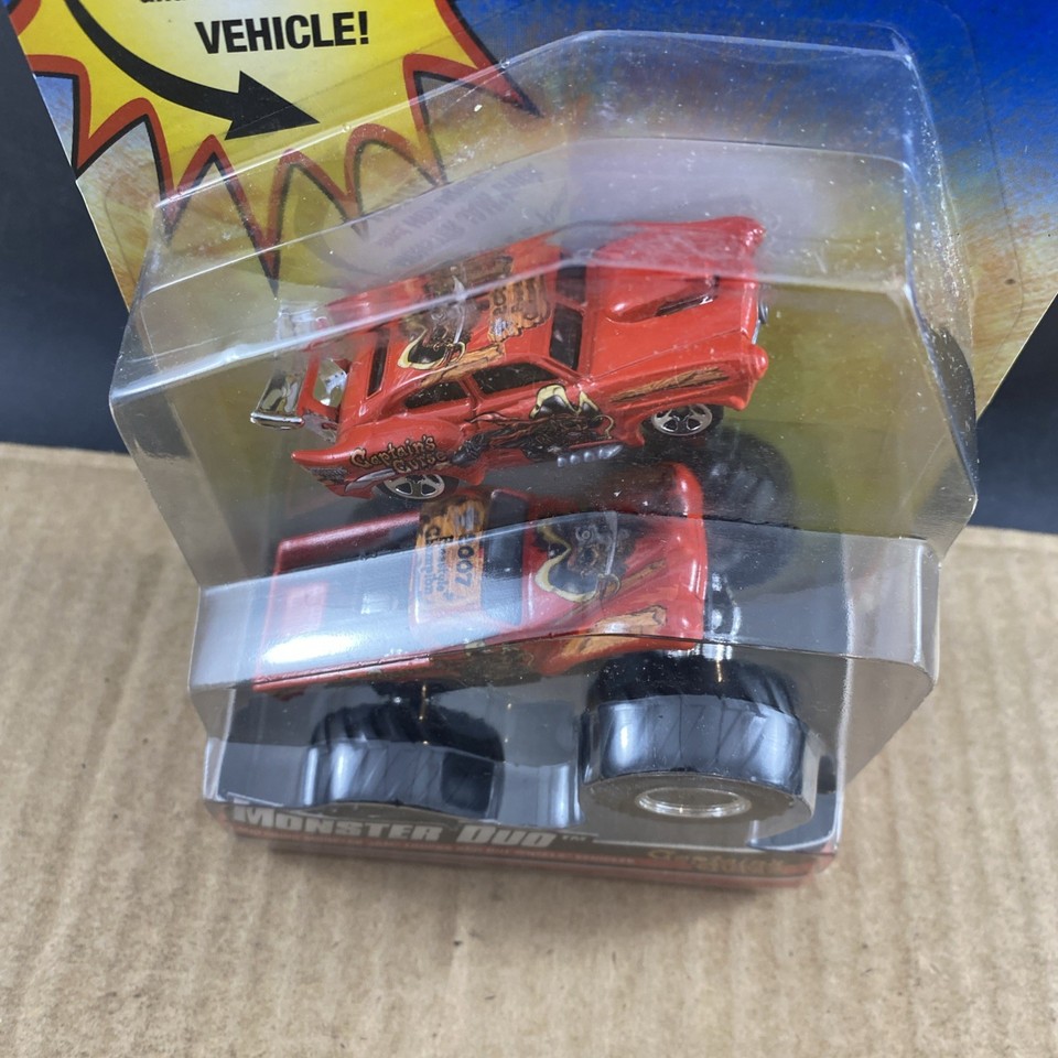 Hot Wheels Monster Jam Monster Duo Captain’s Curse Monster Truck 1:64 ...