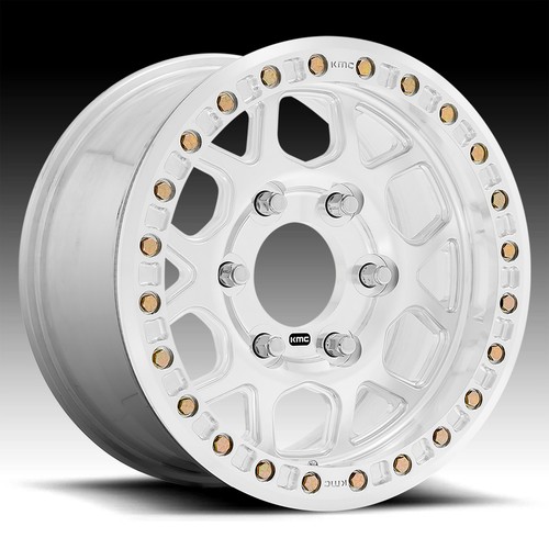 4/KMC KM444 Mesa Beadlock Raw Machined 17x9 8x6.5 -12mm (KM44479080512N ...