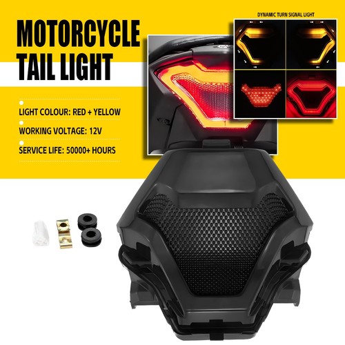LED Rear Tail Brake Light Smoke for Yamaha MT07 FZ07 MT03 MT25 lc150 ...