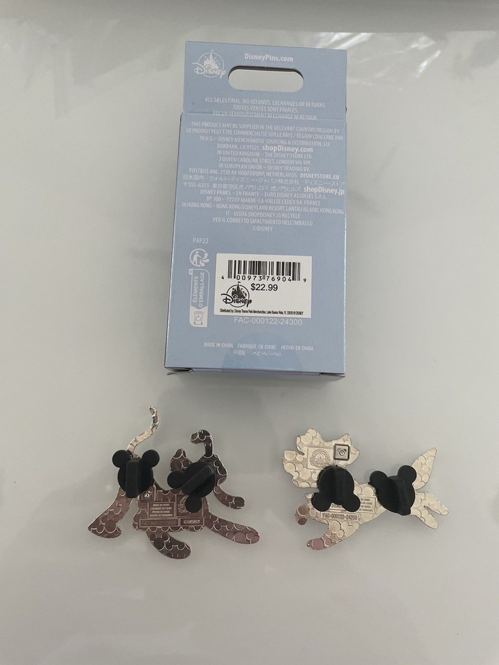 New Disney Pins Disney Dogs Mystery Box 2 Pins - Dodger & Pluto! | eBay