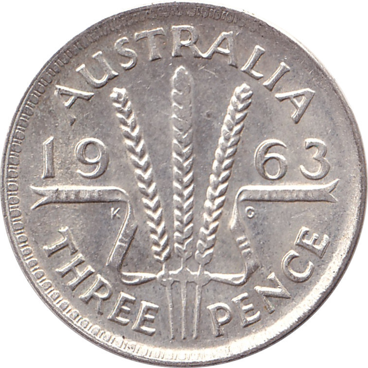 Australia - 3 pence - Elizabeth II - 1963 - No1215 | eBay