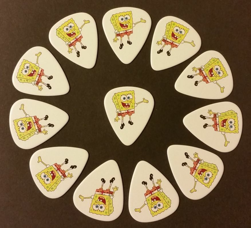 Spongebob Squarepants Guitar Picks (12 picks) - (Buy 2, save 50% on 2nd ...