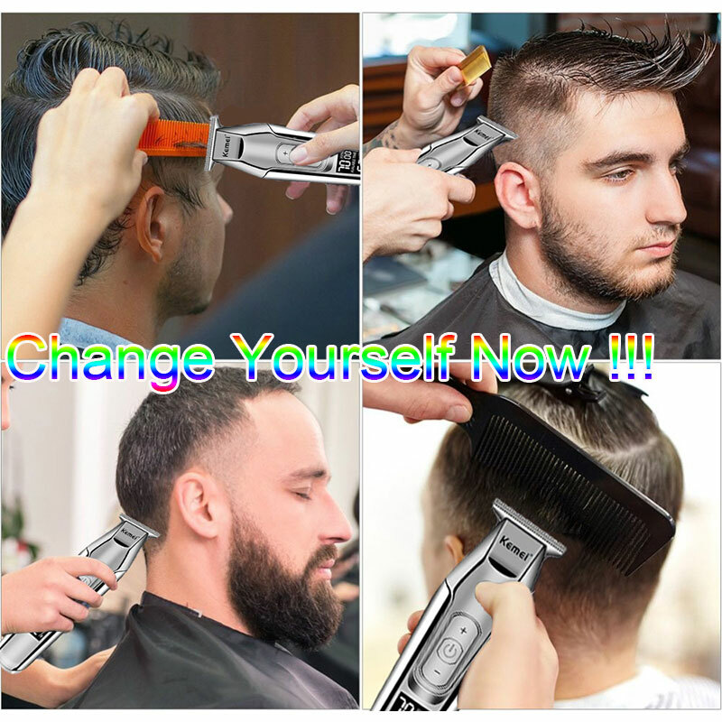 Metal Pro Electric Hair Clippers Rechargeable Hair Trimmers Haircut ...