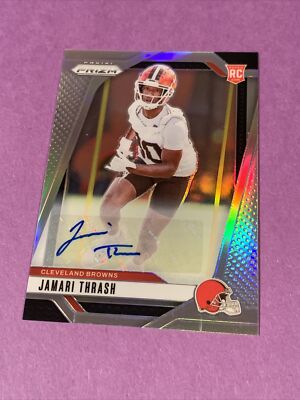 2024 Jamari Thrash Prizm RC AUTO #340 Silver Prizm Cleveland Browns | eBay