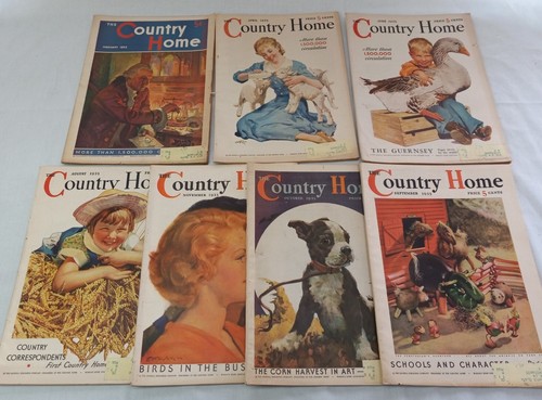 The Country Home 1935 Vintage Magazines / Lot Of 7 | eBay