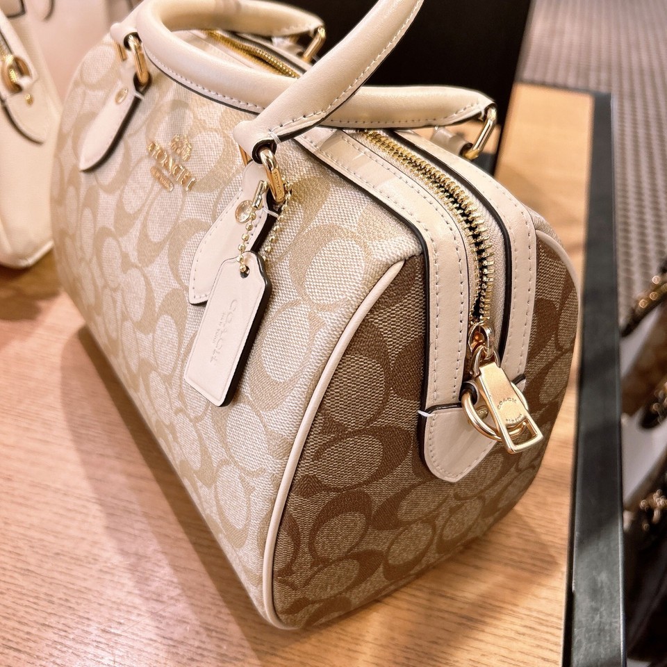 NWT Coach Rowan Satchel In Signature Canvas 2025 CV961/CV962/cw376 | eBay