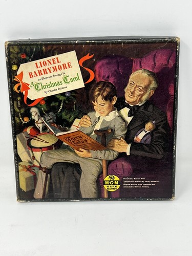 Lionel Barrymore - A Christmas Carol MGM 7" 45 RPM Box Set 4 Dics | eBay